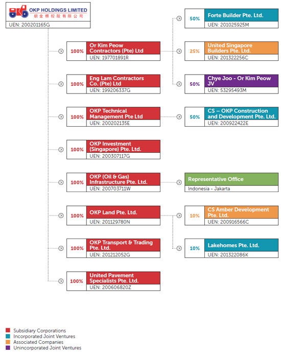 OKP Holdings Limited - Group Structure